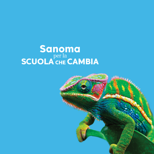 Homepage di Sanoma Italia, casa editrice di scolastica