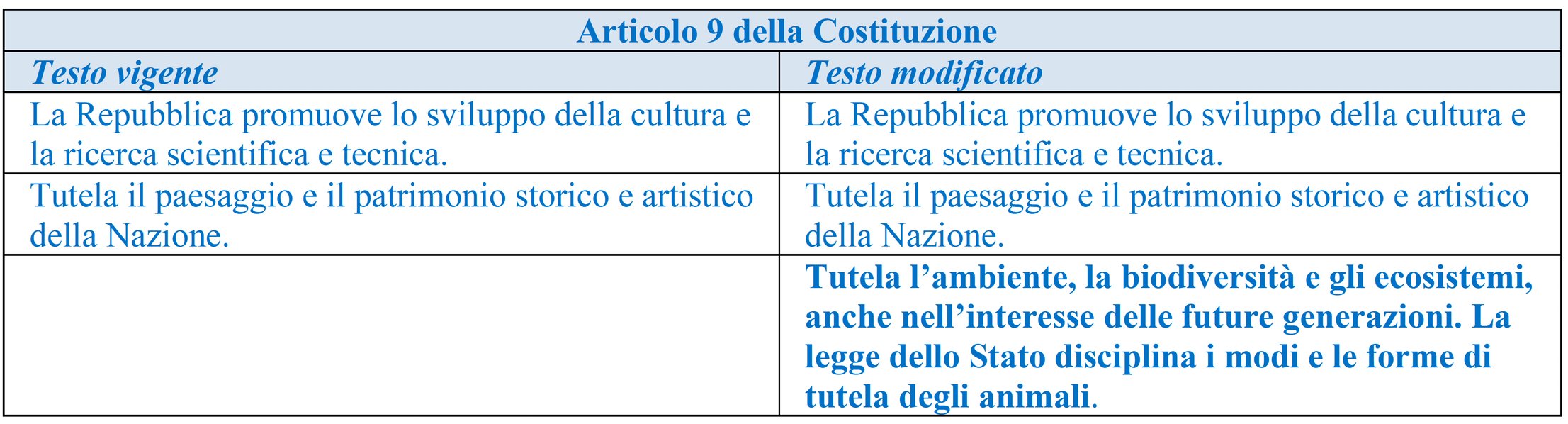 La Costituzione e la tutela dell’ambiente | Paramond Online Sanoma